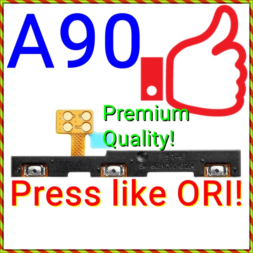(Press like ORI) NEW On Off Power Volume Buttons Switch Flex Ribbon for Samsung Galaxy A90 5G ...