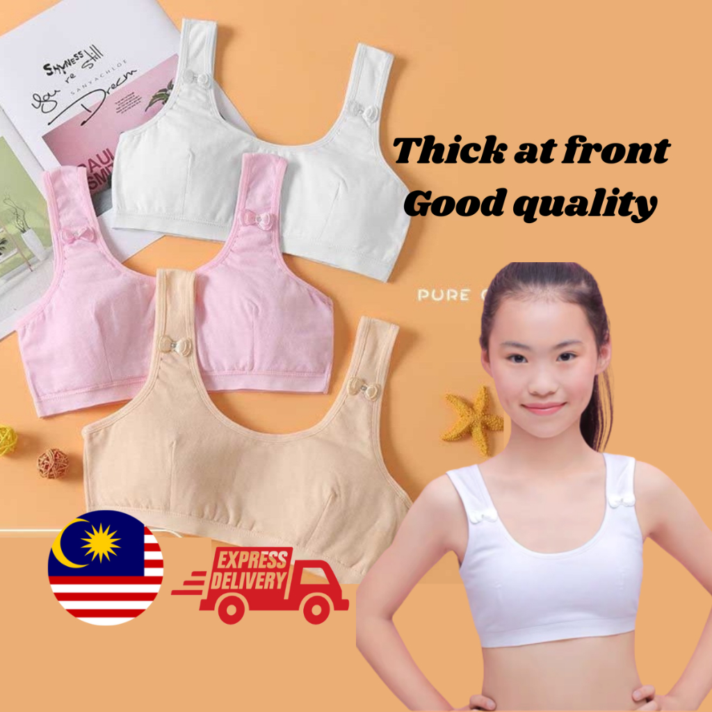 Baju Dalam Budak Perempuan Teenager Bra Girl Kids Bra Cotton Training ...