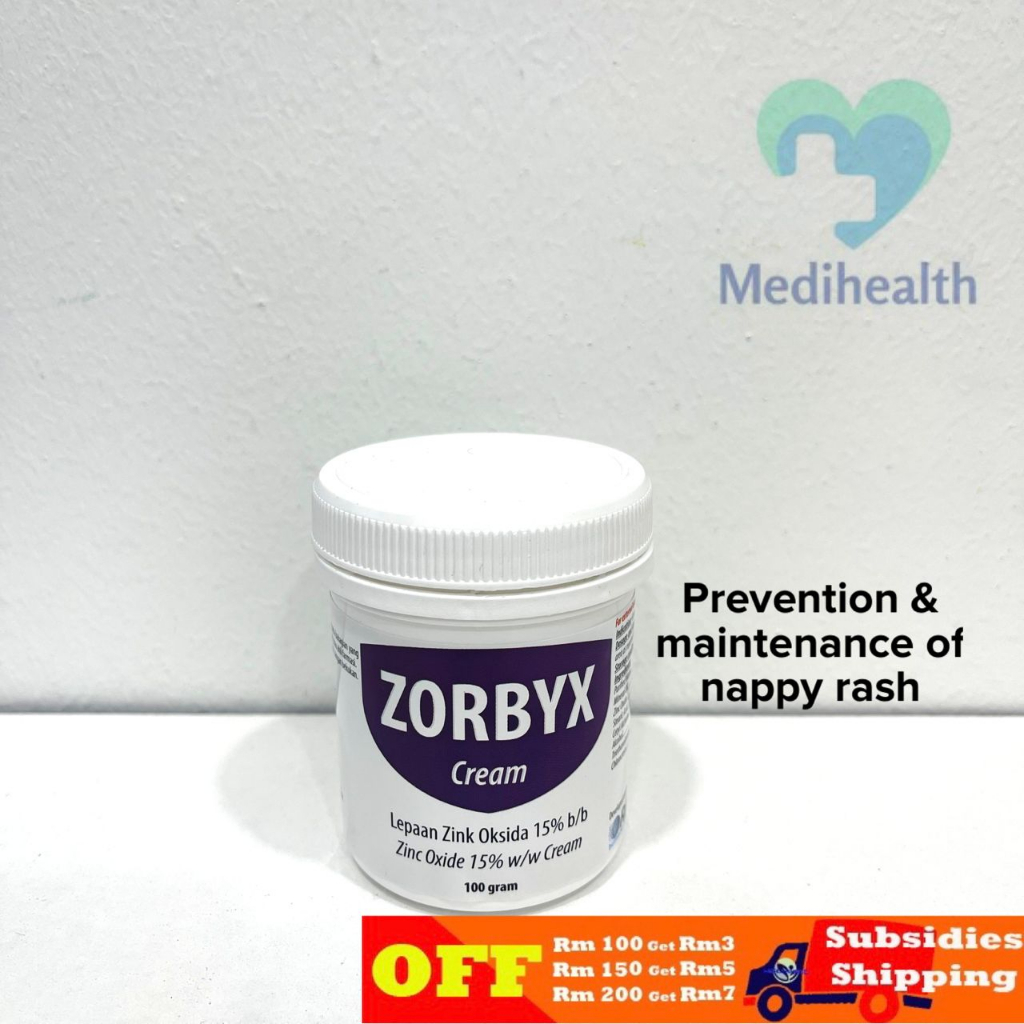 Zorbyx Zinc Oxide 15%w/w Cream (100G) | Shopee Malaysia