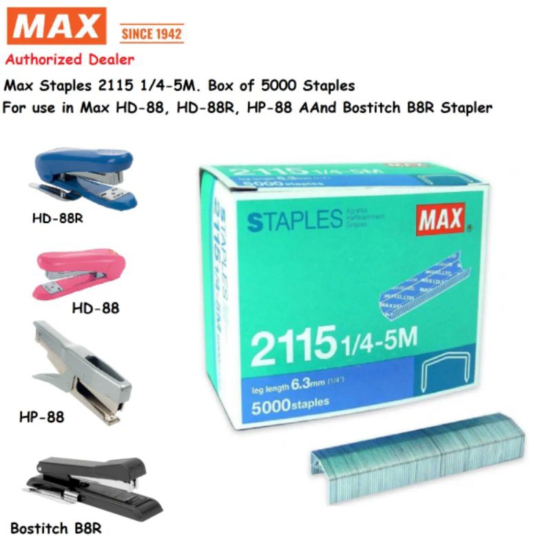 🎉 READY STOCK IN MALAYSIA 🎉 MAX Staples 2115 1/4-5M | Shopee Malaysia