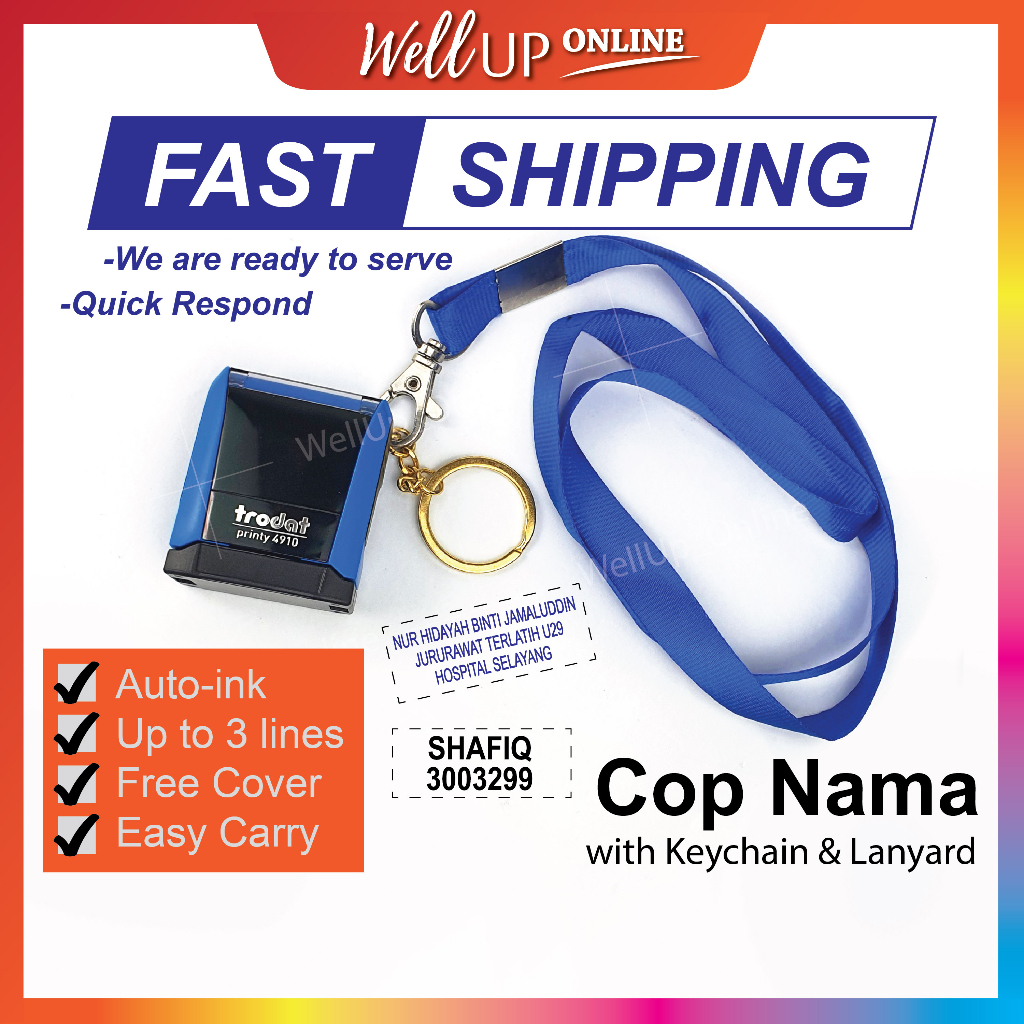 Rubber Stamp Customize/Cop Jururawat/Cop Syarikat/Chop Company 4910 ...
