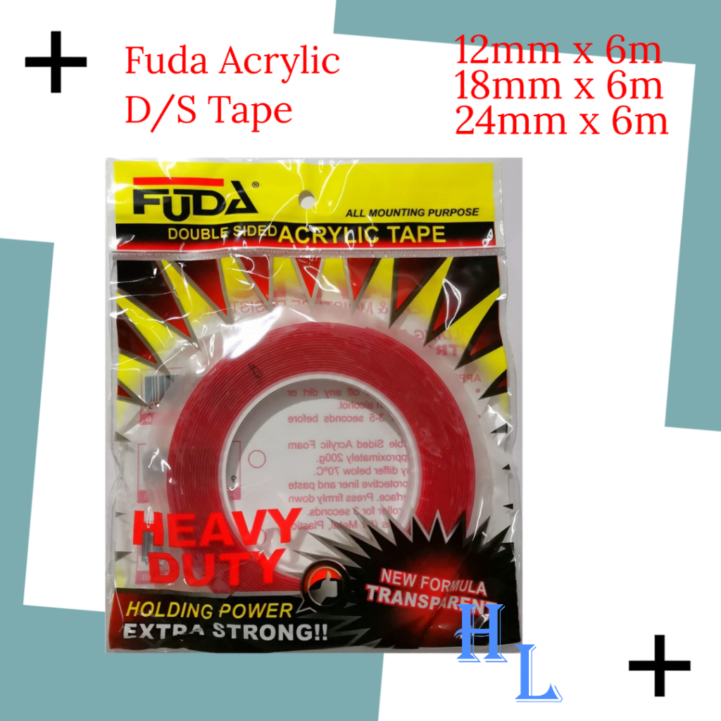 Fuda Double Sided Acrylic Tape Extra Strong 6M | Shopee Malaysia