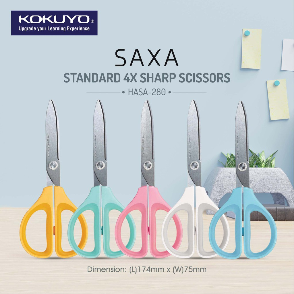 KOKUYO HASA-280 SAXA Standard Scissors KOKUYO HASA-280 SAXA Gunting Piawai | Shopee Malaysia