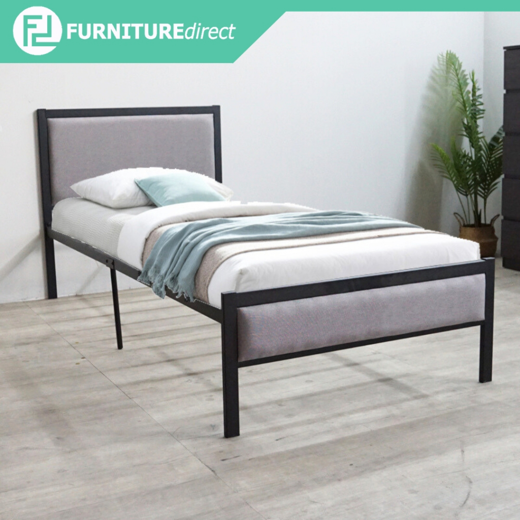 Furniture Direct RAVINDER Metal Single Bed Frame / katil single/ home ...