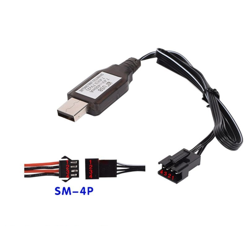 RC Usb Charger Jst Sm Xh Tamiya 9.6V 7.4V 7.2V 6.0V 4.8V 3.7V 2 pin 3 pin Rc Remote Control Car ...