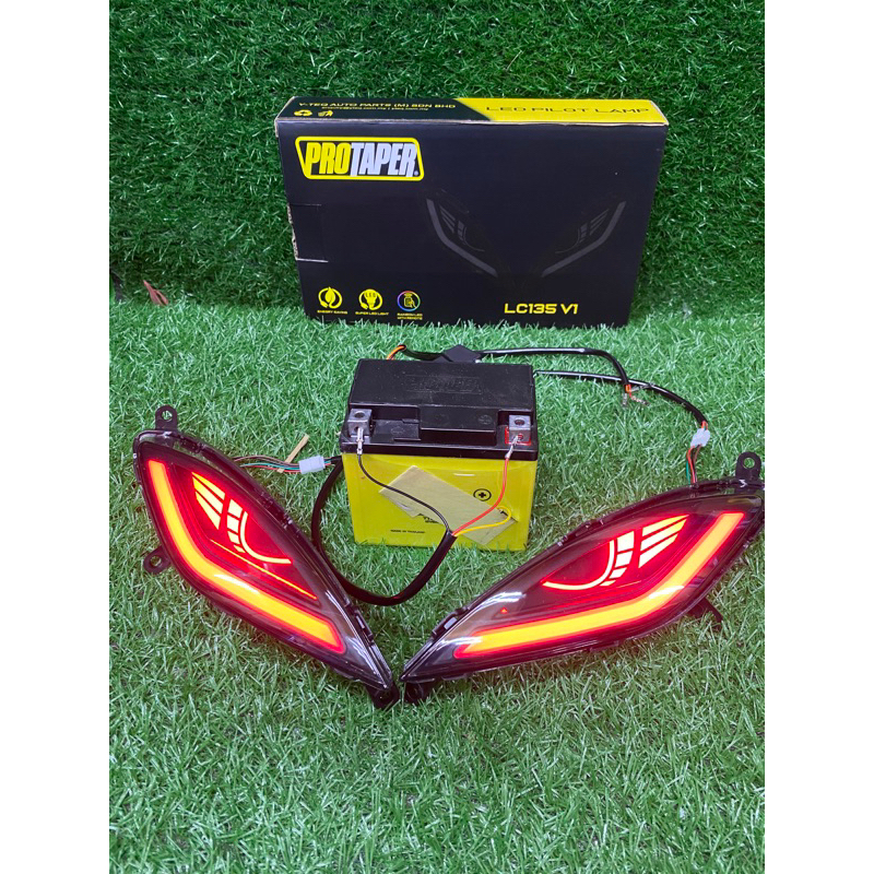 LC135 V1 PROTAPER MATA GABAN PILOT LIGHT RAINBOW WITH REMOTE | Shopee Malaysia