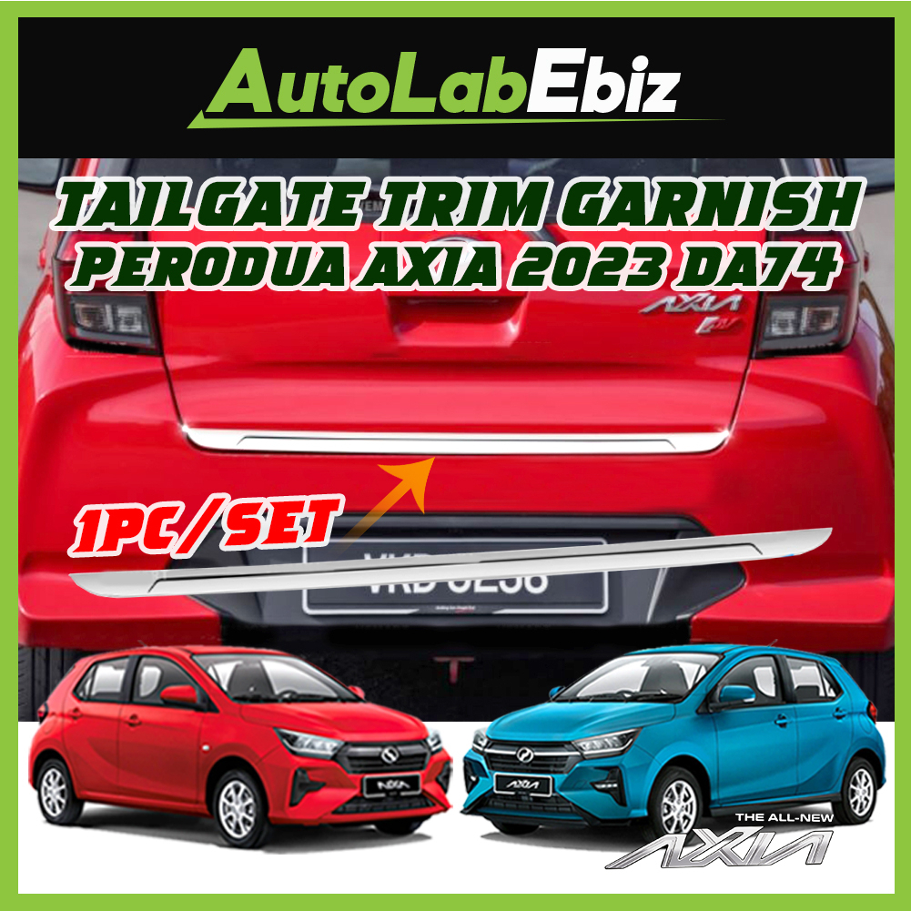 NEW Perodua AXIA 2023 steel tail gate trim garnish accessories ...