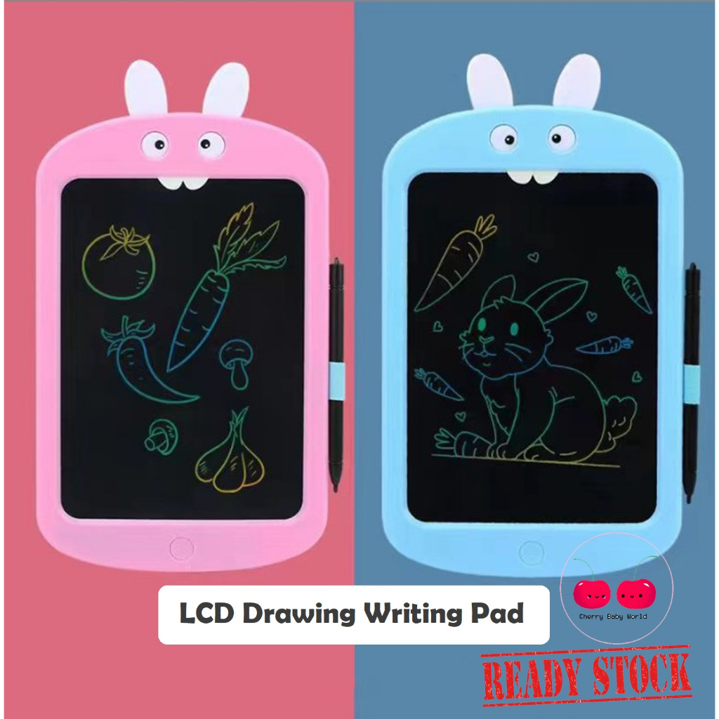 Rabbit Design Multicolour LCD Writing Board Tablet Kids Early Learning ...