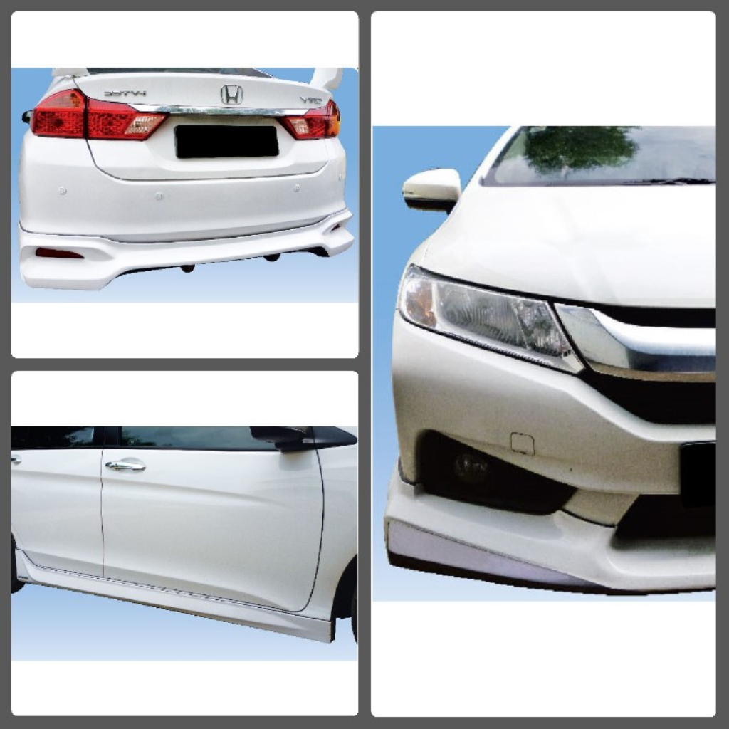 Honda City 6th Generation 2014 Mugen Skirting Body Kit PU Ready Stock ...