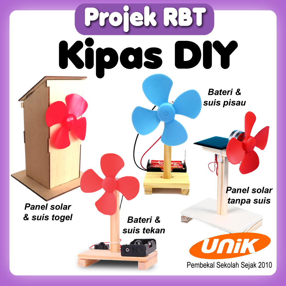 [UNIK] Projek RBT KSSR - Kipas Elektrik / Solar DIY - STEM Reka Bentuk ...