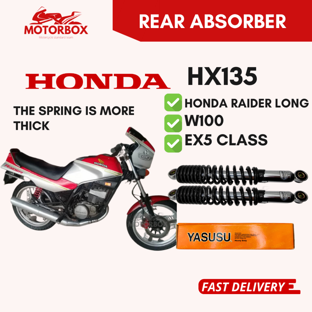 100% ORIGINAL YASUSU HONDA RAIDER LONG HX135 HX 135 W100 CLASS WAVE 100 ...