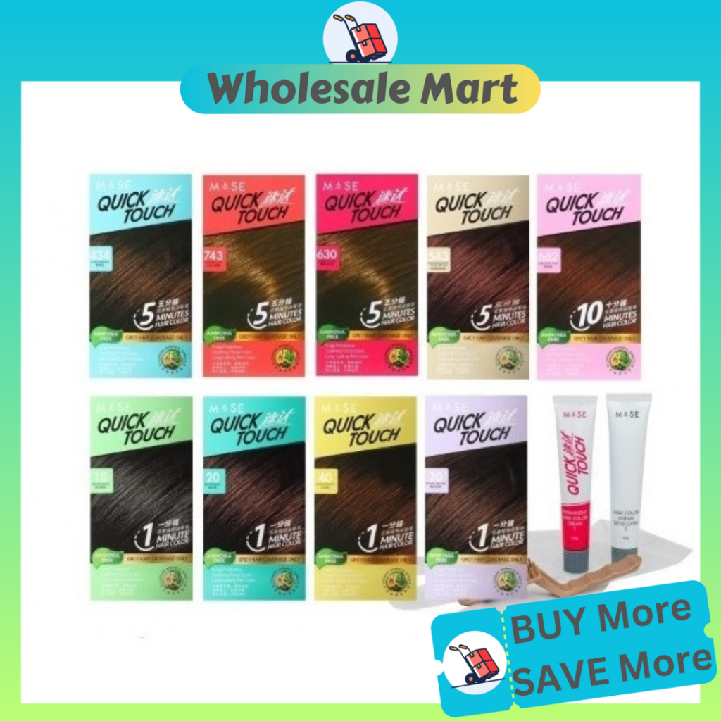 QUICK TOUCH 1 / 5 / 10 MINUTE HAIR COLORING HAIR DYE HAIR COLOUR ...