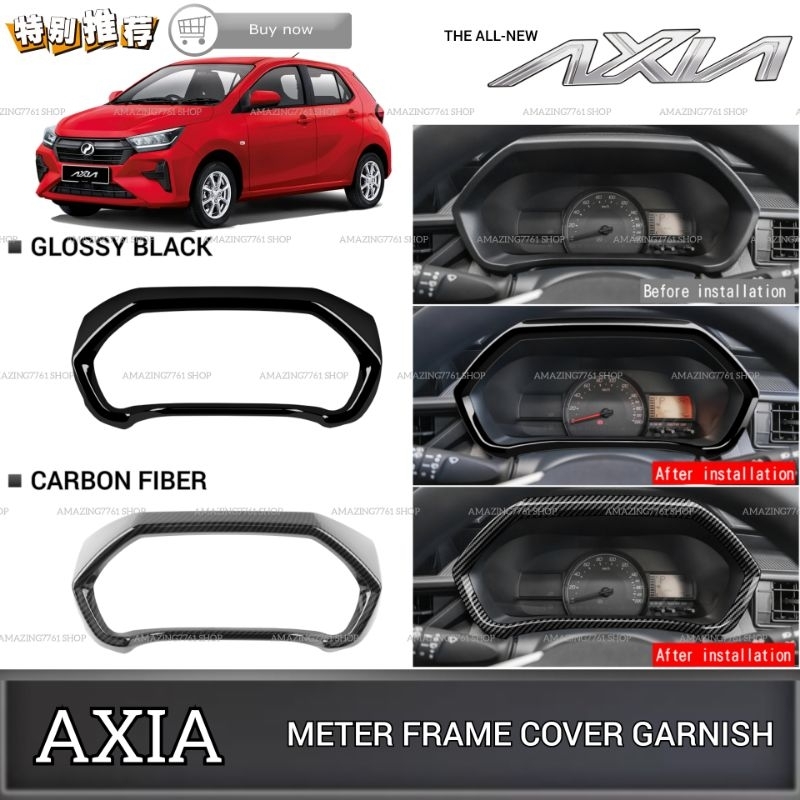 AMAZING NEW PERODUA AXIA 2023-2024 CAR DASHBOARD METER COVER FRAME ...