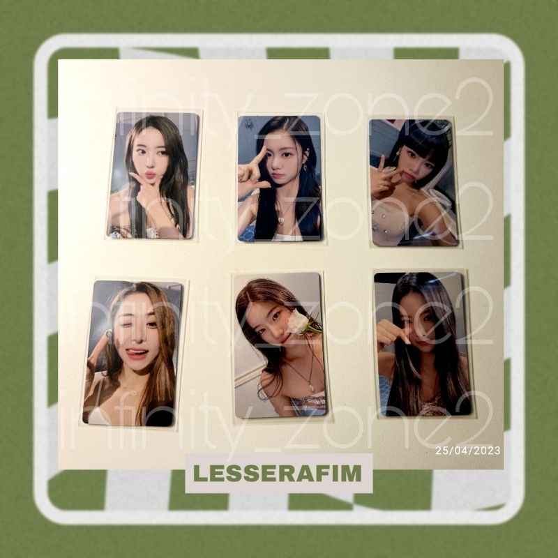 [OFFICIAL] LESSERAFIM FEARLESS WEVERSE POB PC PHOTOCARD CHAEWON YUNJIN ...