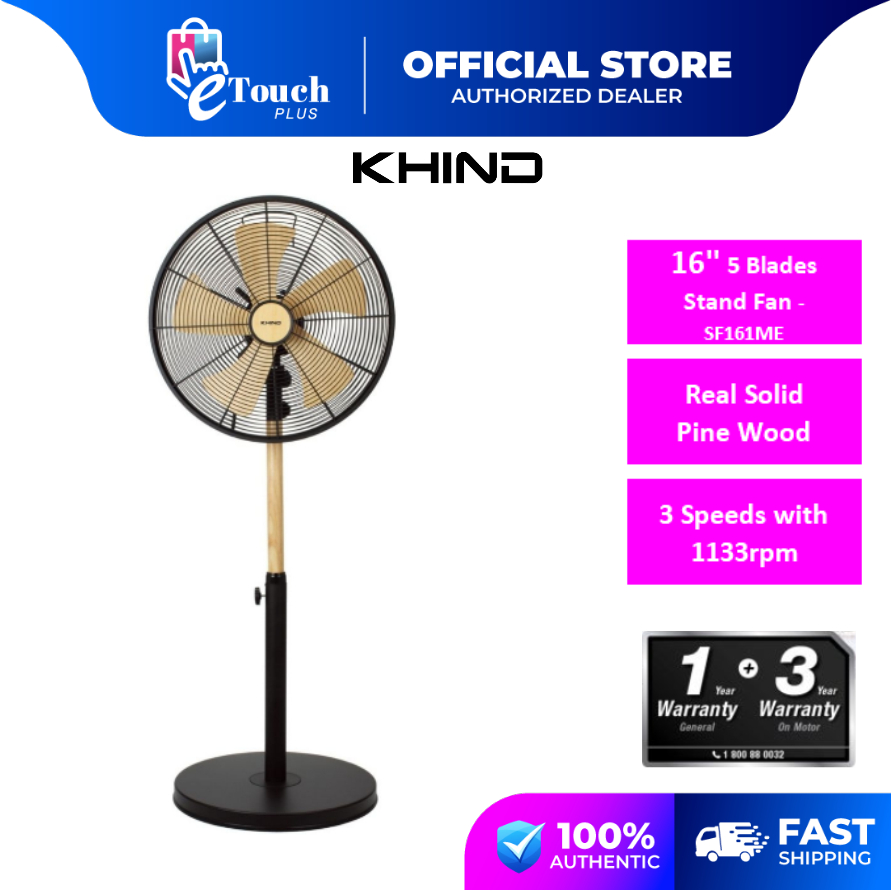 Khind / Meck Heavy Duty Industrial Stand Fan (20"/18"/16") MSF-182 ...