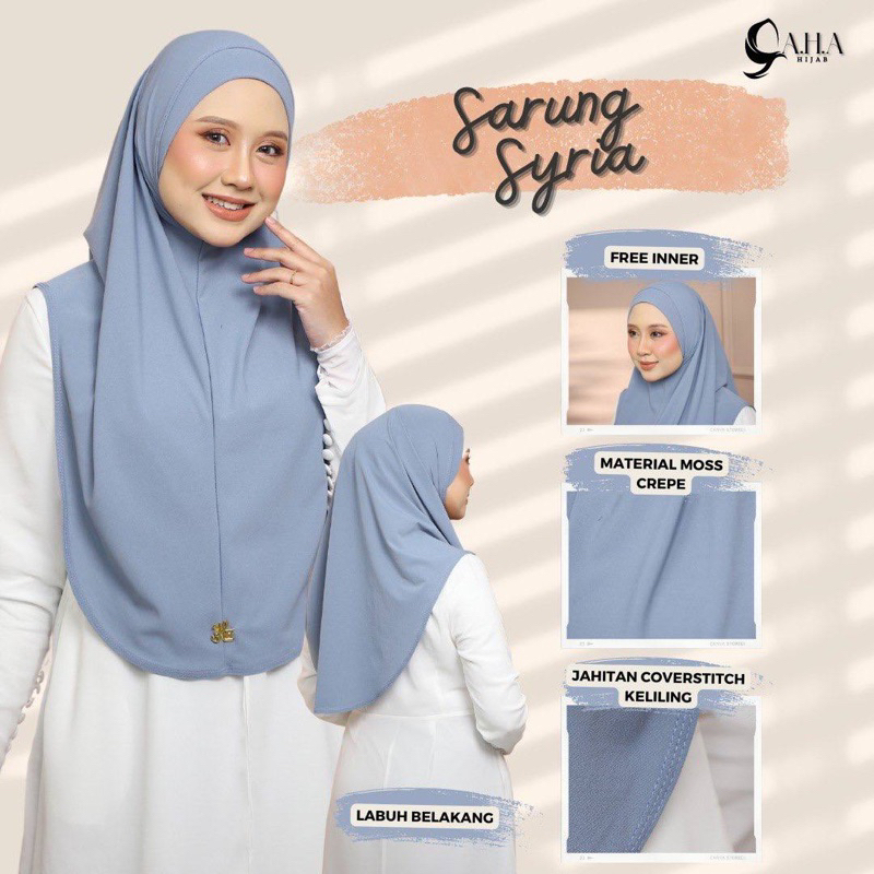 𝗣𝗢𝗦𝗧 𝗧𝗢𝗗𝗔𝗬 Tudung Syria Instant Plain Syria Instant Plain Tudung Syria ...