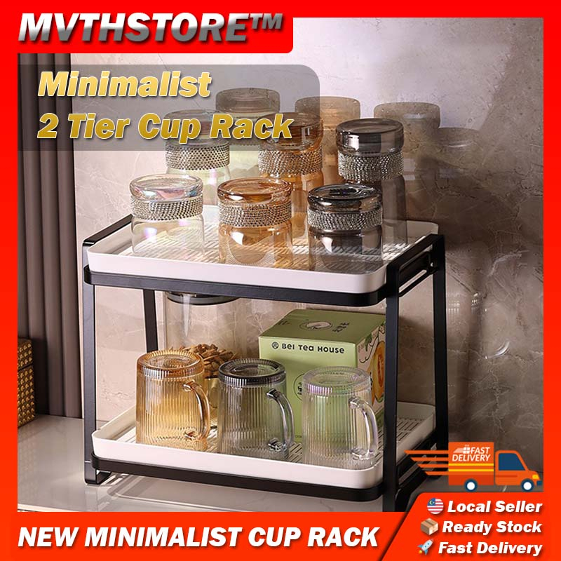 Nordic Minimalist Premium Metal Cup Rack Draining Rack For Kitchen ...