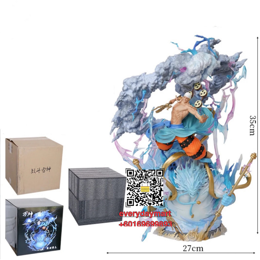 ONE PIECE🔥ENEL 35cm🔥ACTION FIGURE TOYS STATUES💥海贼王LS雷神艾尼路💥手办模型 | Shopee ...