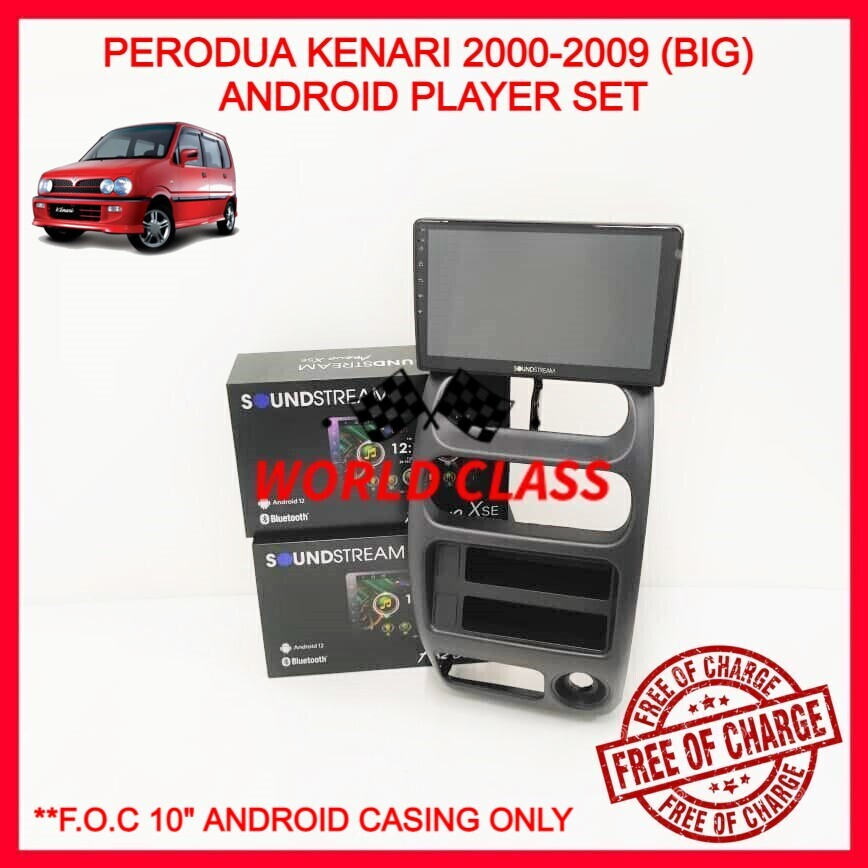 PERODUA KENARI 2000-2009 SOUNDSTREAM 10" ANDROID IPS PLAYER FULL PANEL ...