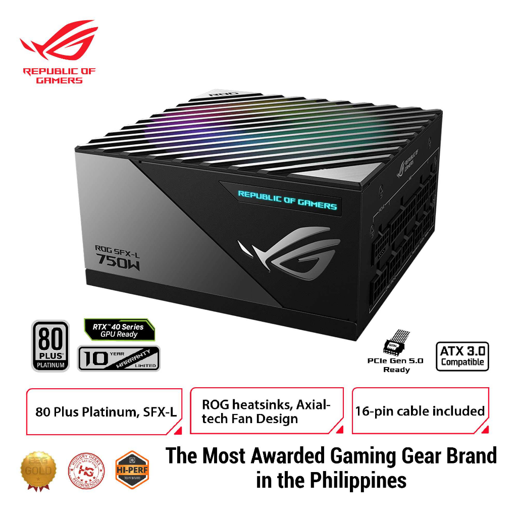 ASUS ROG LOKI SFX-L 750W / 850W / 1000W / 1200W ATX3.0 80PLUS PLATINUM ...