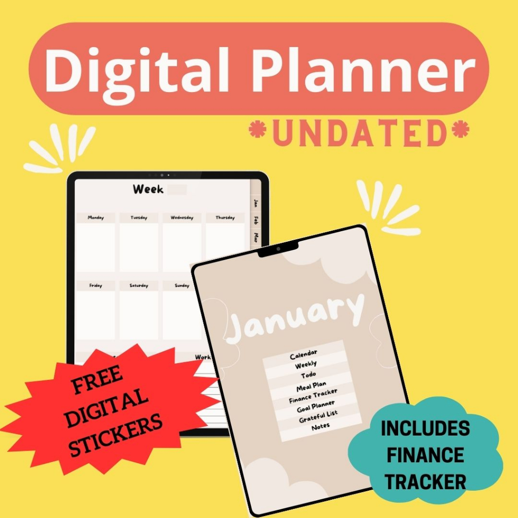 Digital Planner 2024/2025 | Ultimate Template Bundle | Finance Tracker ...