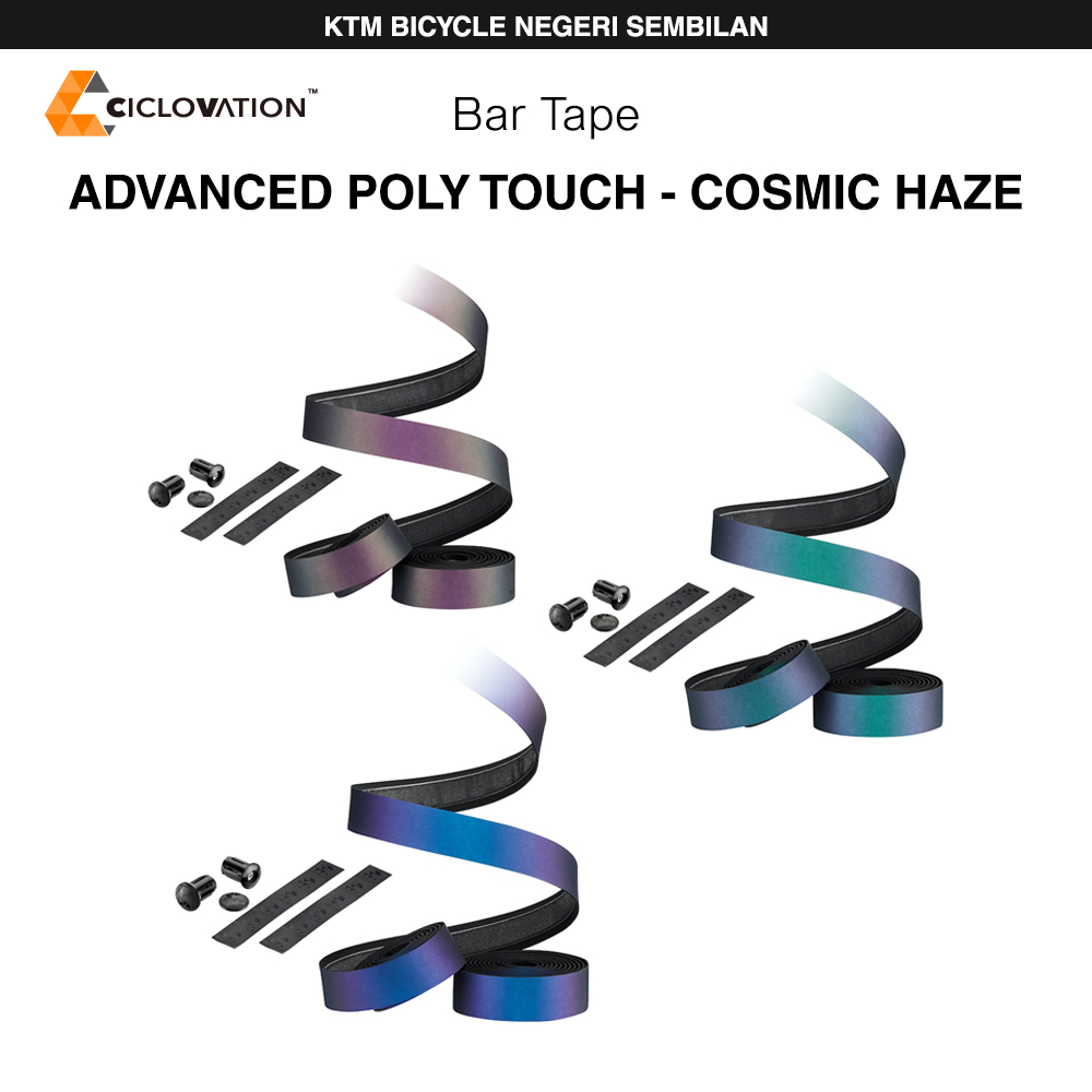 CICLOVATION ADVANCED BAR TAPE POLY TOUCH COZMIC HAZE BICYCLE | Shopee ...