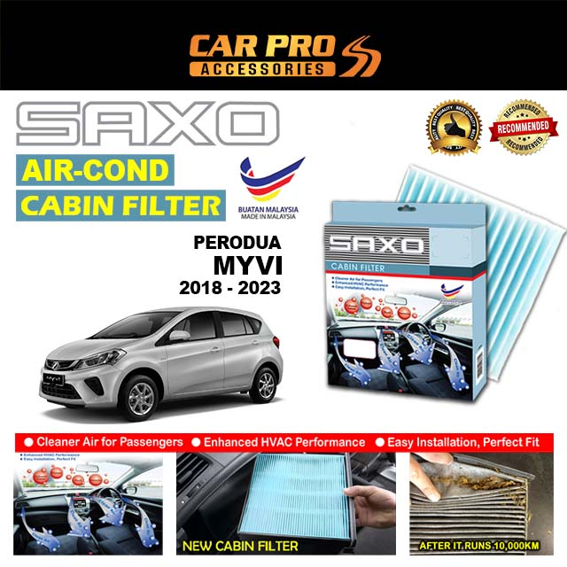 Perodua Myvi 2018 - 2023 AIRCOND Cabin Filter CAR AIR CONDITIONER ...
