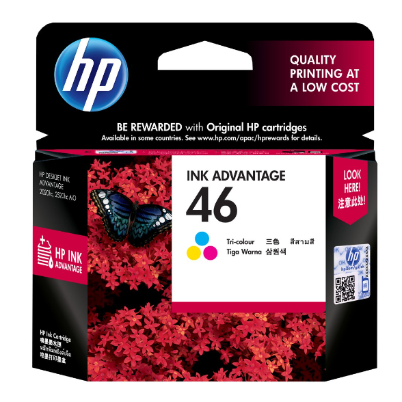 HP 46 Tri-color Original Ink Advantage Cartridge / HP Deskjet Ink ...