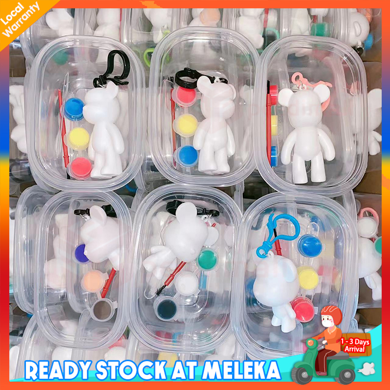 DIY Fluid Bearbrick Keychain Mini Bear Ornament Keychain Handmade Diy ...