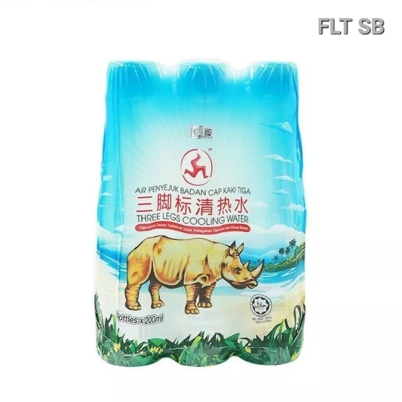 Three Legs Cooling Water / Air badak 三脚標清热水 200ml x 6 btl | Shopee Malaysia