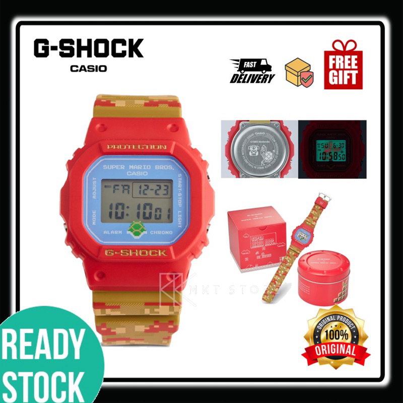 Original G-shock x Super Mario collaboration limited edition DW-5600SMB ...