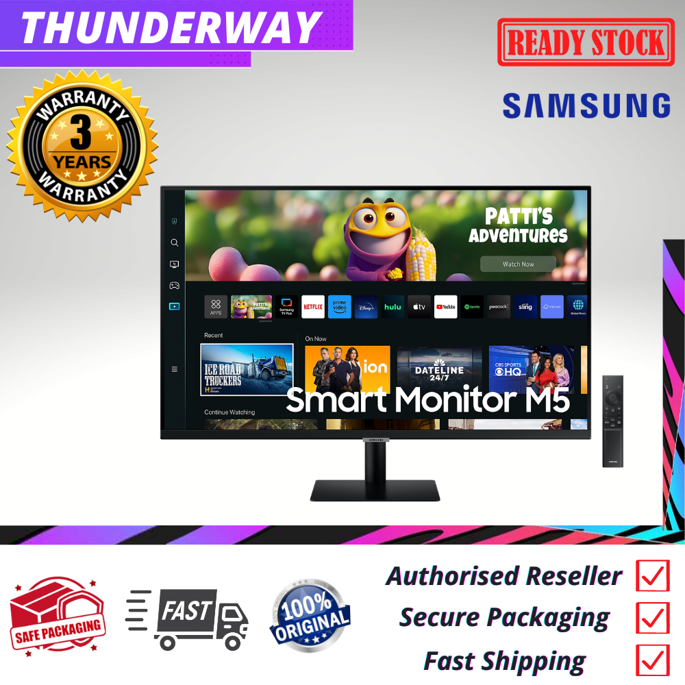 SAMSUNG 32" Smart Monitor M5 M50D FHD Black | Shopee Malaysia