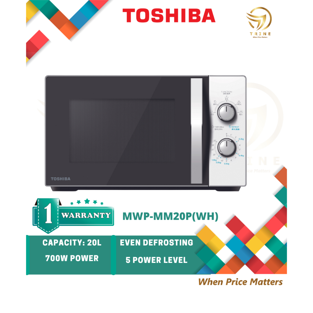 TOSHIBA MICROWAVE OVEN (20L) MWP-MM20P(WH) | Shopee Malaysia