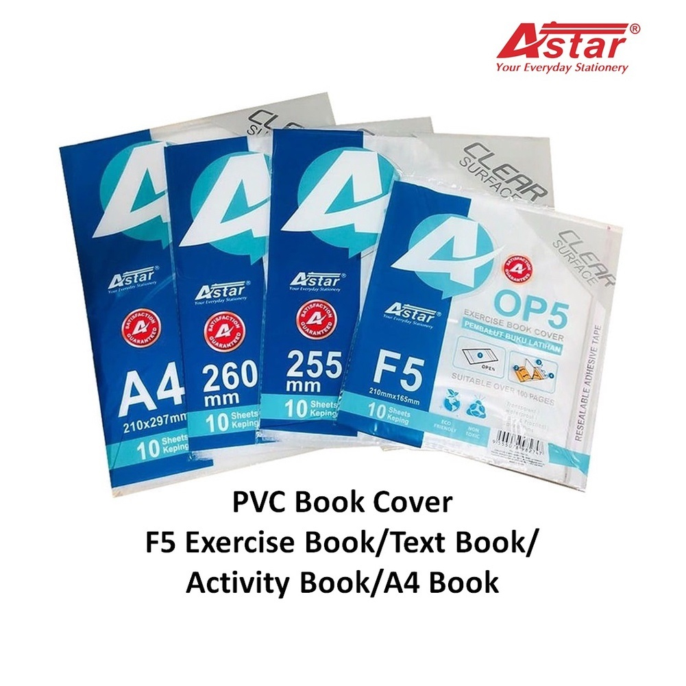 Astar Book Cover Exercise Book F5/Text Book/Activity Book/A4 Pembalut ...