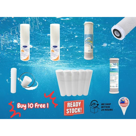 (Buy 10 Free 1 ) PP Sediment Filter Replacement Cartridge, Matrikx CTO ...