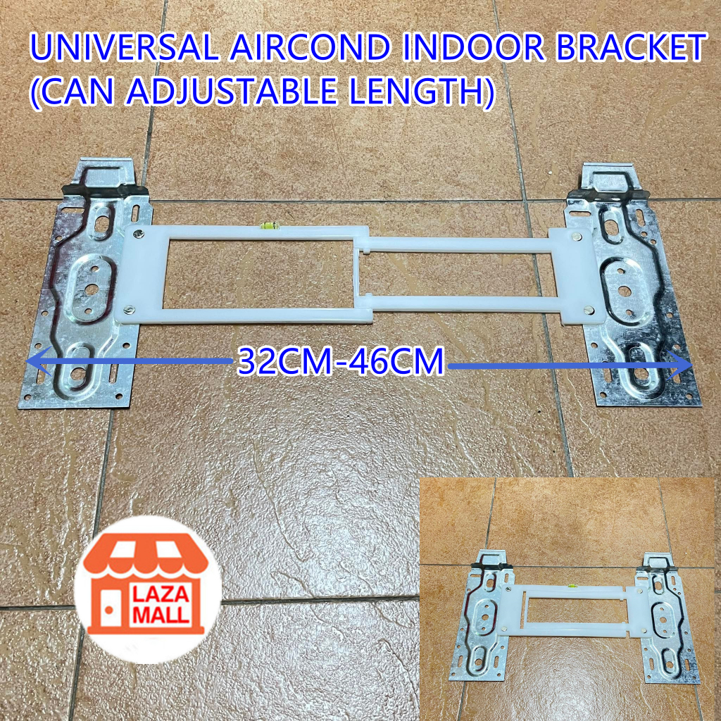 1SET UNIVERSAL AIRCOND INDOOR UNIT BRACKET ADJUSTABLE LENGTH 32CM-46CM ...