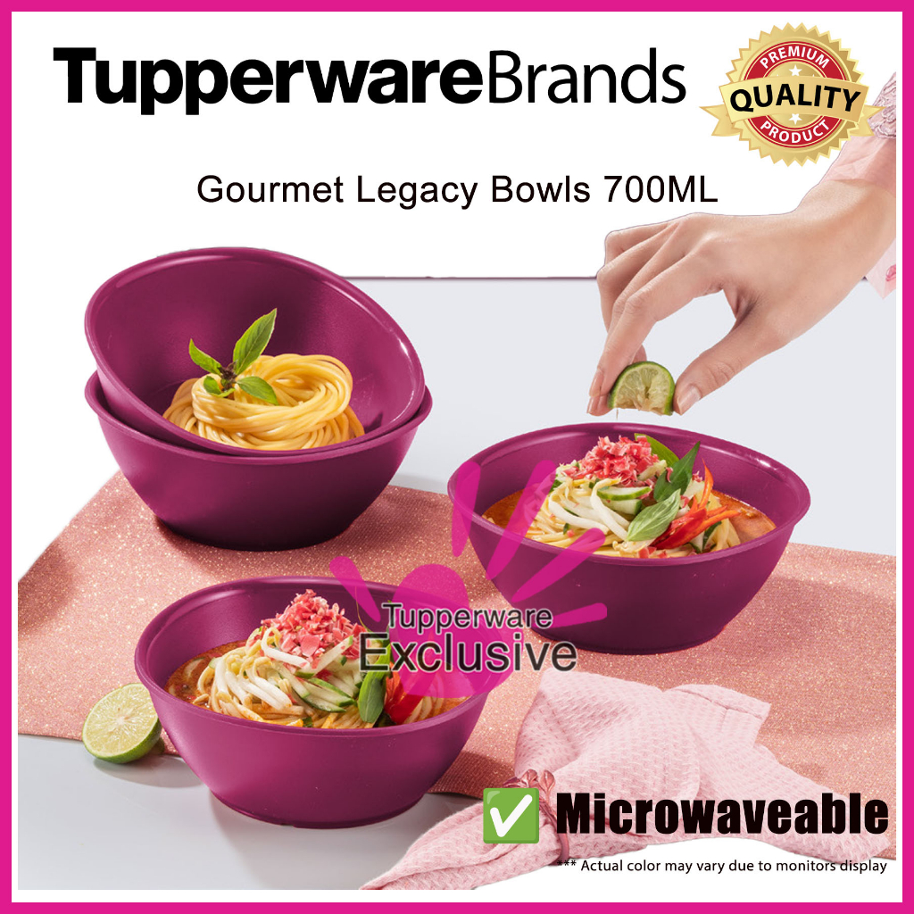 Gourmet Bowls Blossom Microwaveable Bowls 700ml 600ml Tupperware Bowl ...
