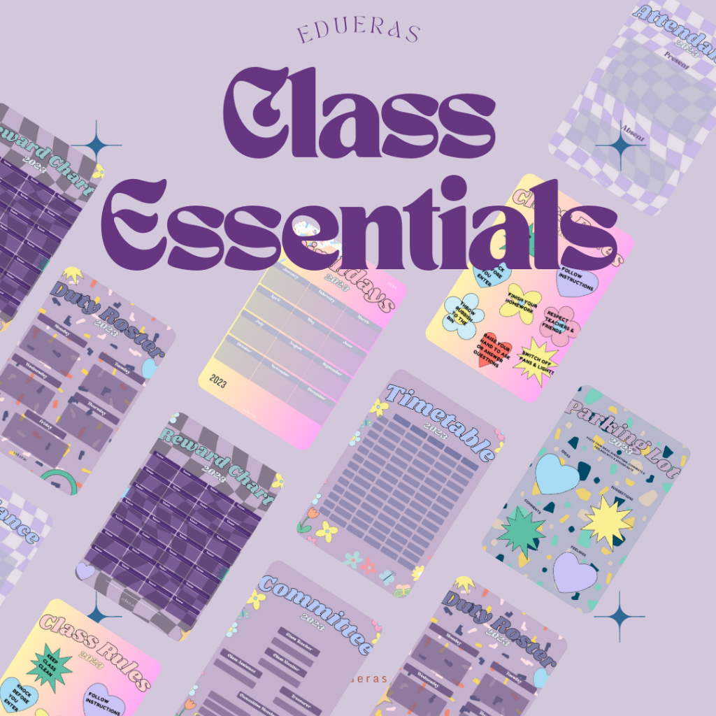 Modern Poster Style Classroom Essentials 21st Century (Jadual Kelas ...