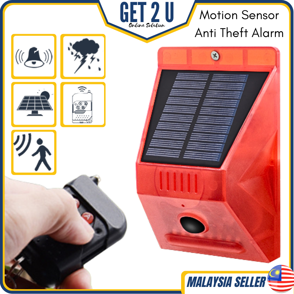 Motion Sensor Anti Theft Alarm Remote Control House Warehouse Shop ...
