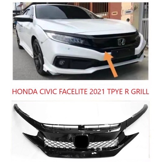HONDA CIVIC FC FRONT GRILLE TYPE R | Shopee Malaysia
