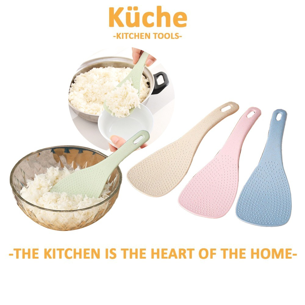 KUCHE Rice Spoon Eco-Friendly Wheat Stalk Kitchen Rice Scoop Kitchen ...