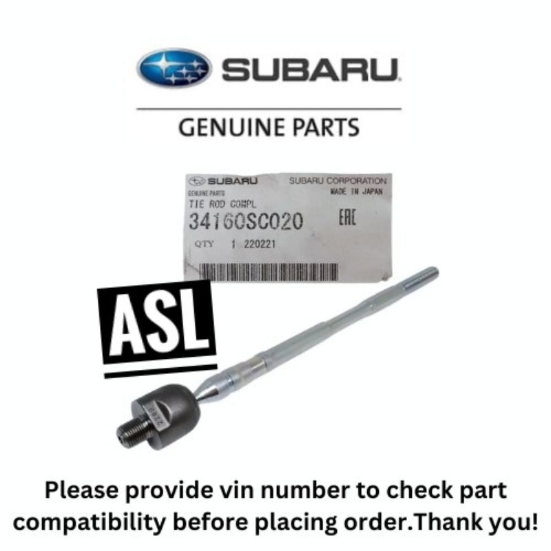 34160SC020 Genuine Subaru Rack End XV Forester Exiga | Shopee Malaysia