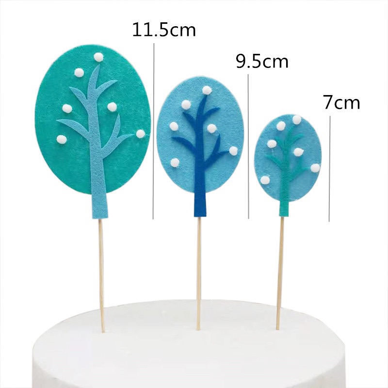Cake Topper Tree Birthday Cake topper Cake decoration 树木蛋糕插件 pokok ...