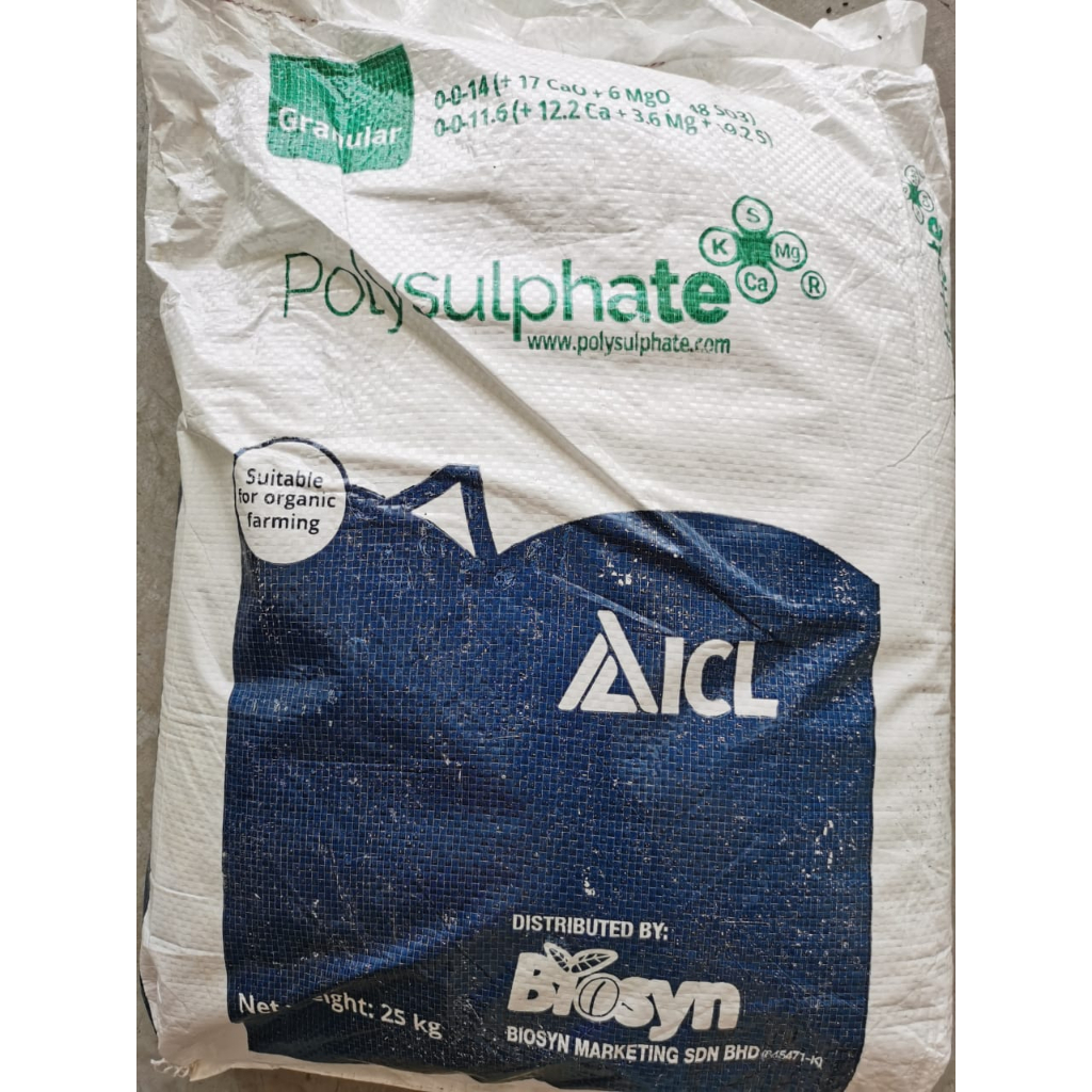 25Kg Biosyn Polysulphate S-K-Mg-Ca(多聚硫酸盐肥料) | Shopee Malaysia