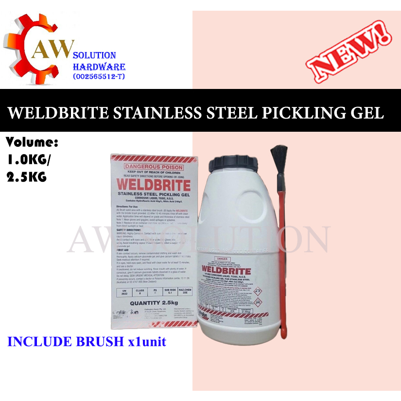 WELDBRITE STAINLESS STEEL PICKLING GEL (1.0KG/ 2.5KG) | Shopee Malaysia