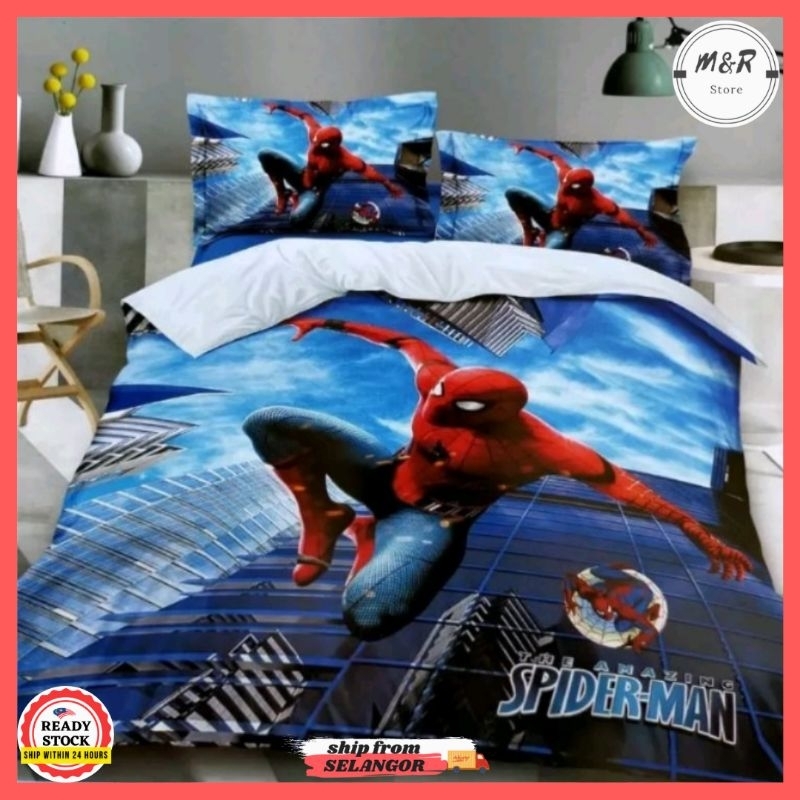 Cadar Katil Kartun Budak Murah Single 2in1 Queen 4in1 Kids Cartoon ...