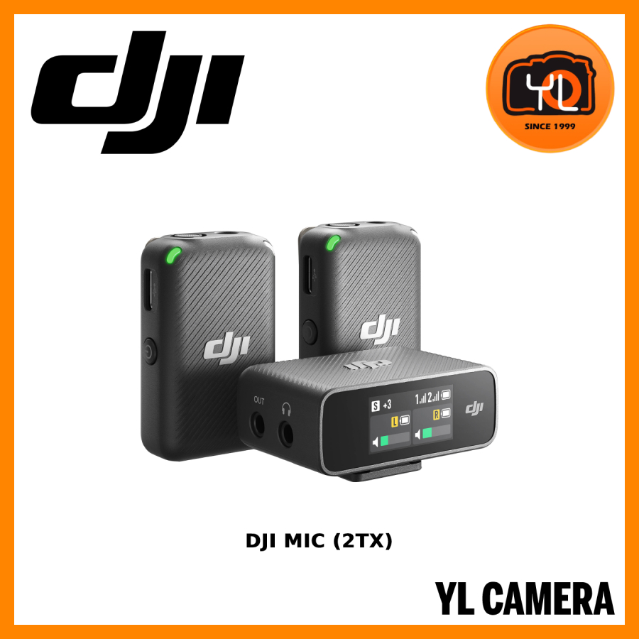 DJI Mic - 2-Person Compact Digital Wireless Microphone System for ...