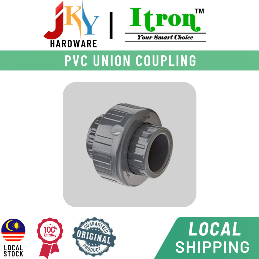 PVC Union Coupling Socket End 32MM 40MM 50MM PVC Pipe Connector PVC ...