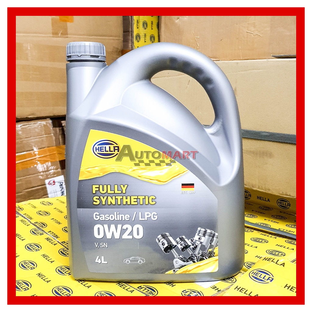 ORIGINAL HELLA FULLY SYNTHETIC 0W20 ENGINE OIL 4L TOYOTA HONDA FORD ...