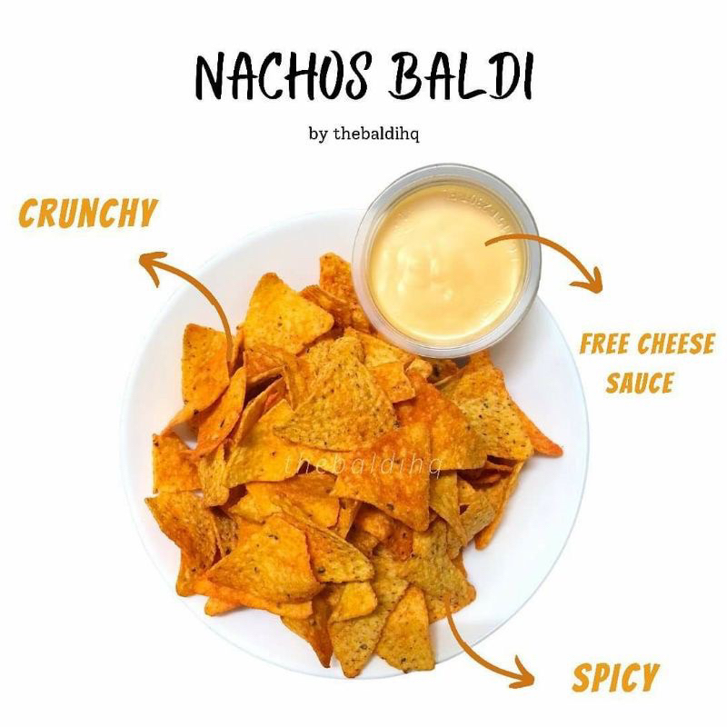 [Free Sos] Tortilla Chips The Baldi Nachos Free Cheese Sos 220g ...